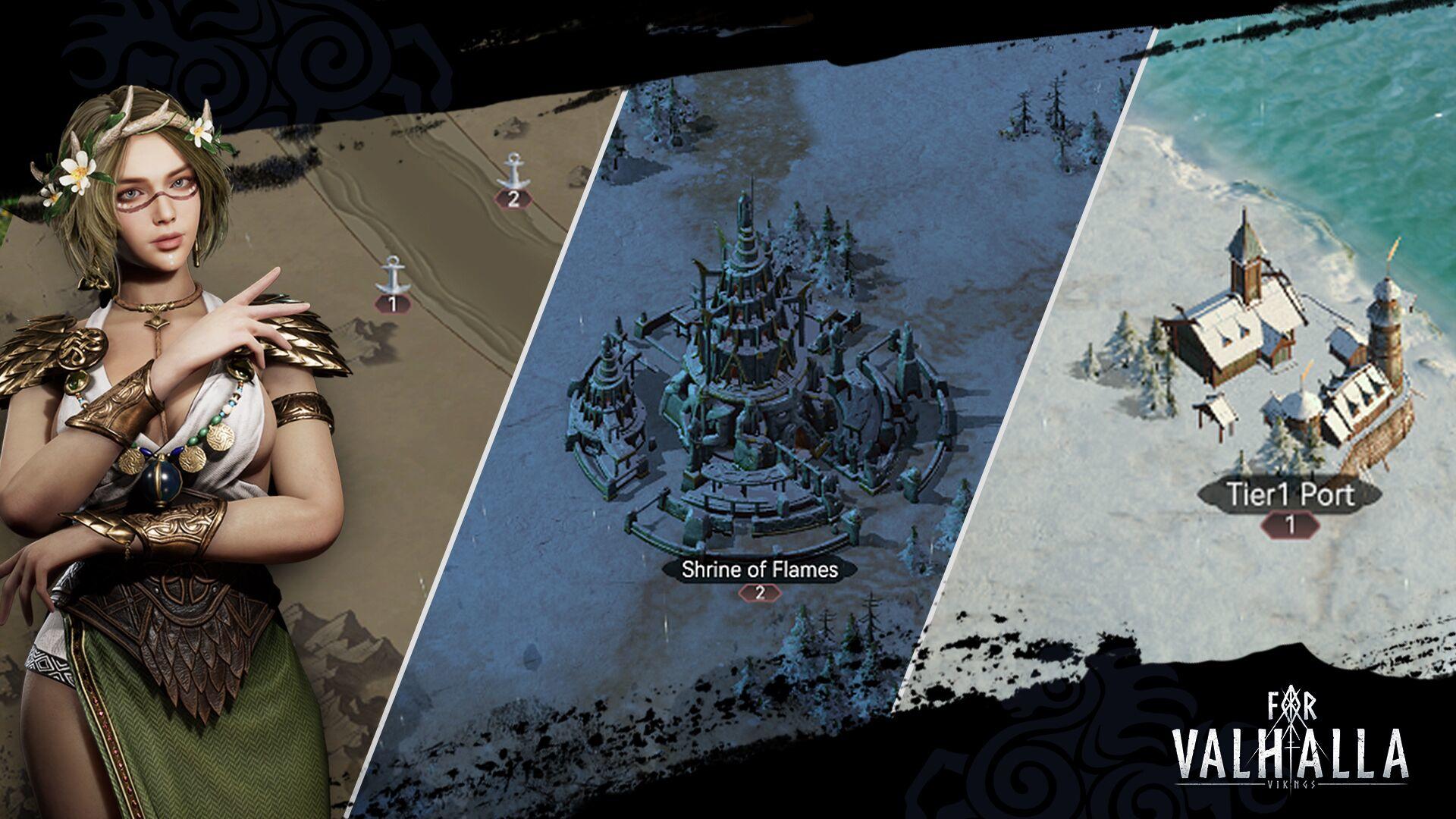 Divine Realm and Pier features - Viking Rise: Valhalla - Vikings: For Valhalla - TapTap