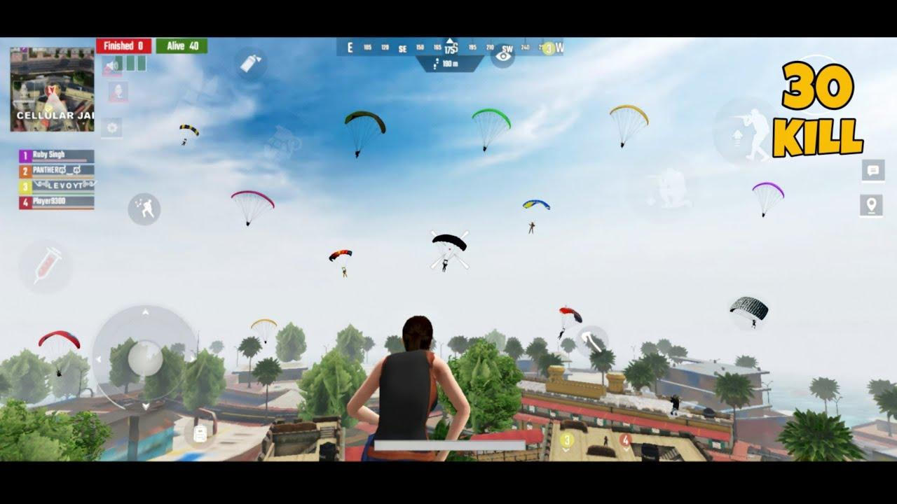 free fire gamplay new update in clasic mode 30 kill scarfall full rush gamplay - BETA PUBG ...