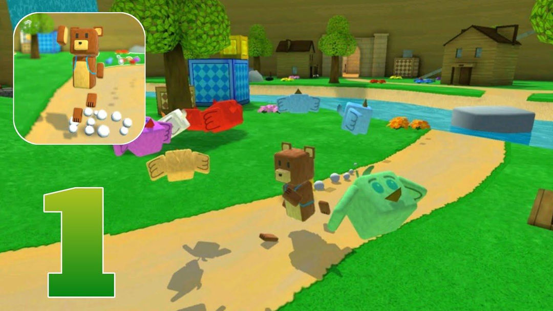 Super Bear Adventure - Gameplay Walkthrough Part 1 - Tutorial & Turtletown (iOS, Android ...