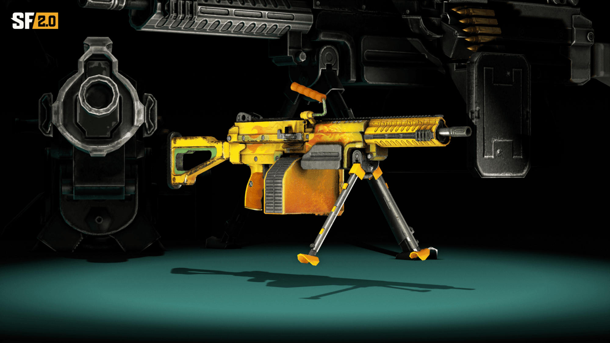 MG-Ashes Machine Gun From The Arsenal of ScarFall 2.0 - New Battle Royale Game SF2.0 ...