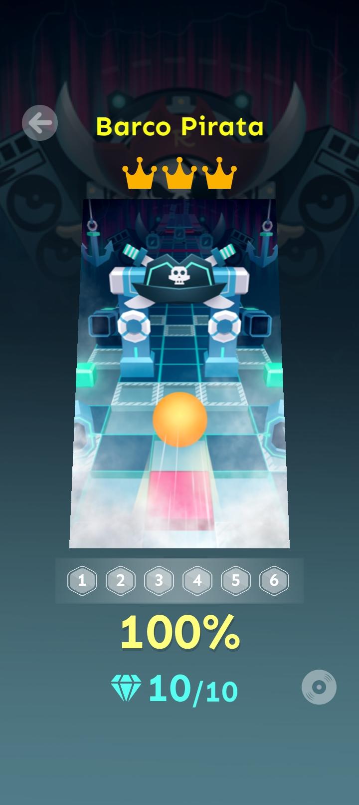 Pirate Ship (All Perfect) - Rolling Sky - TapTap