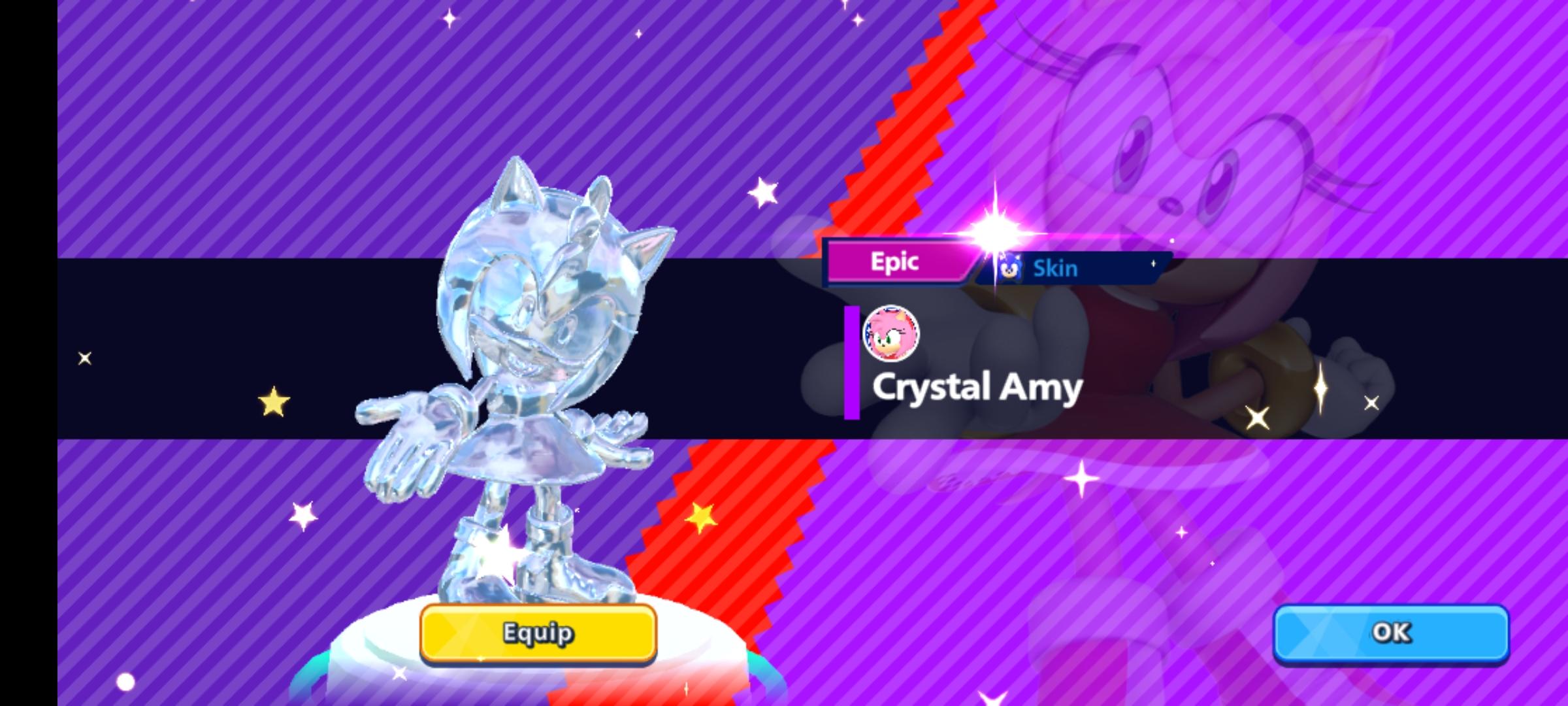 Crystal Amy Unlocked! - Sonic Rumble - TapTap
