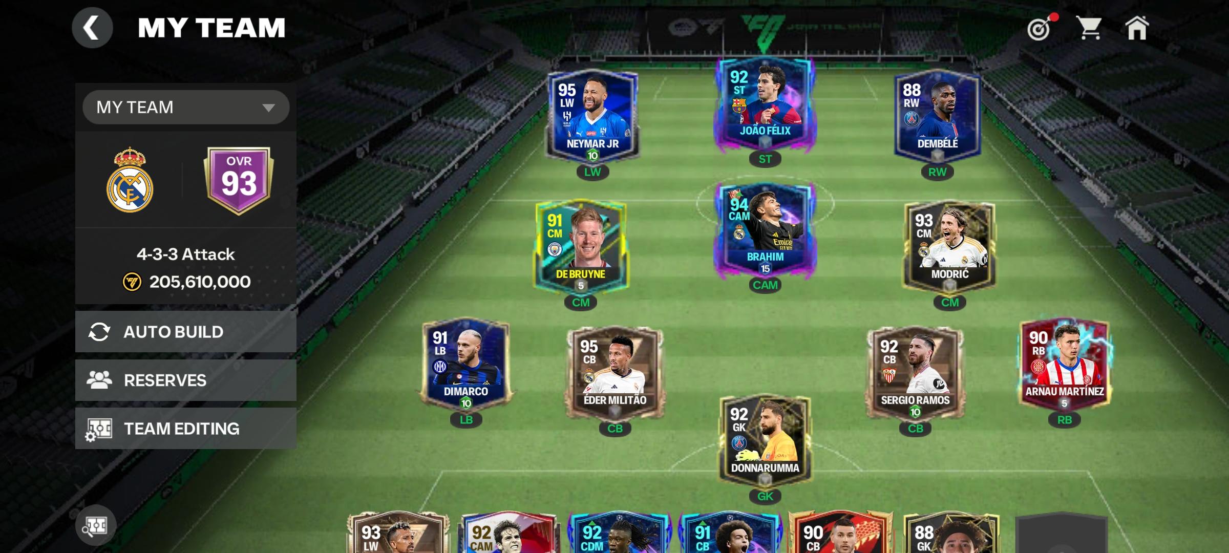 My team on FC mobile 24 - EA SPORTS FC™ MOBILE - EA SPORTS FC™ Mobile ...