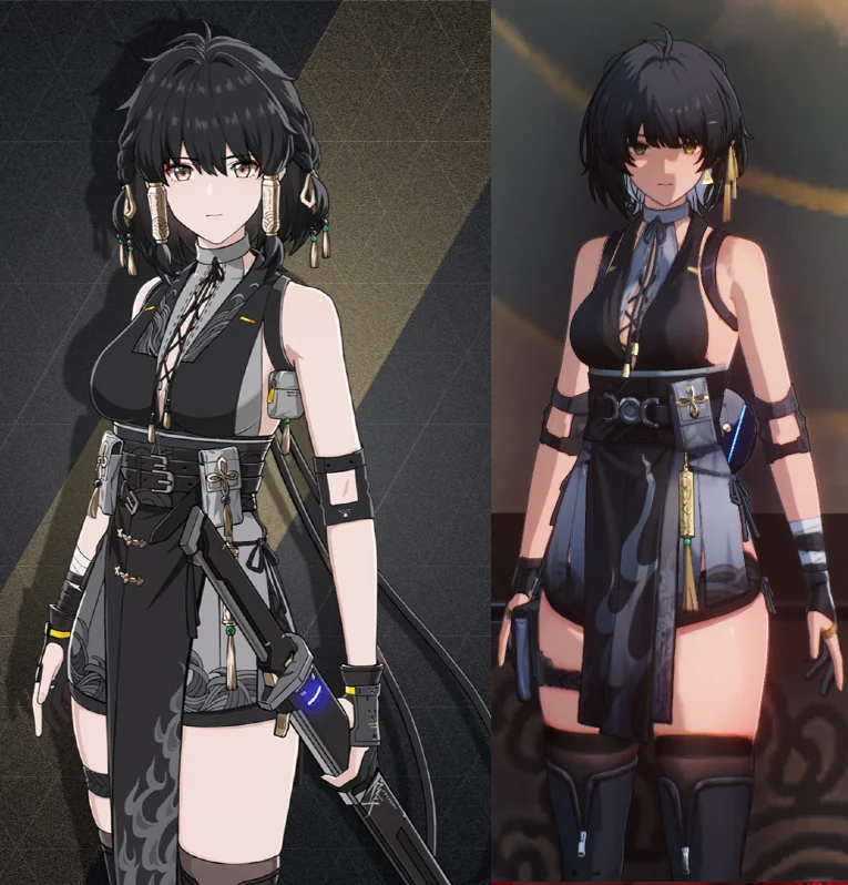 Old Female Rover's Design vs. Current - Wuthering Waves - TapTap