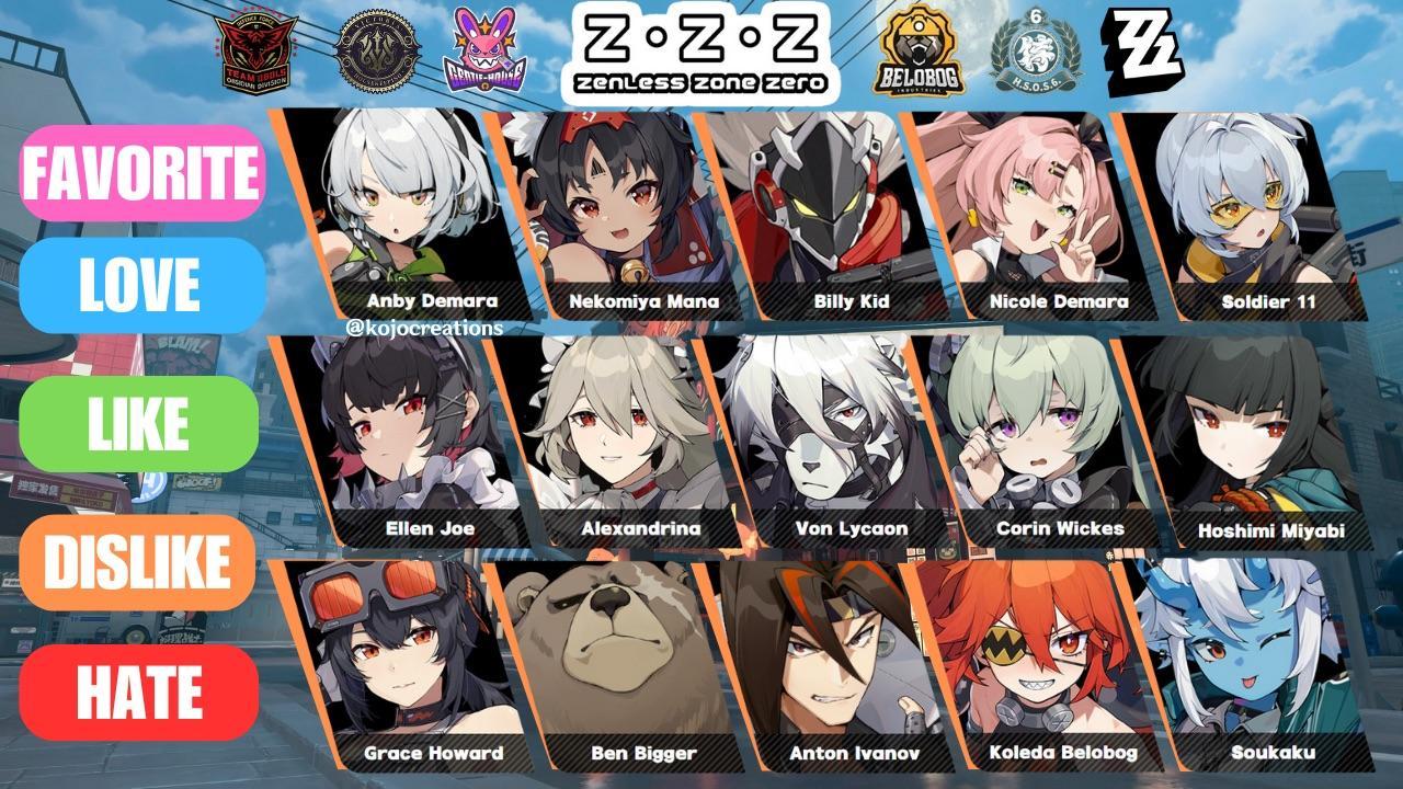 Zenless Zone Zero Bingo! - Zenless Zone Zero - TapTap