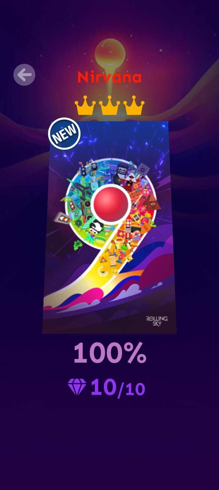 Nirvana (3rd Completion Footage) (All Perfect) - Rolling Sky - TapTap