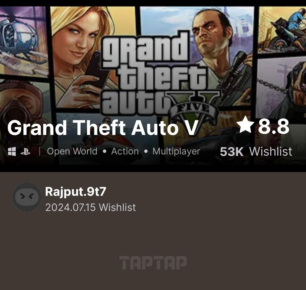 Grand Theft Auto V - Rajput.9t7's Posts - TapTap