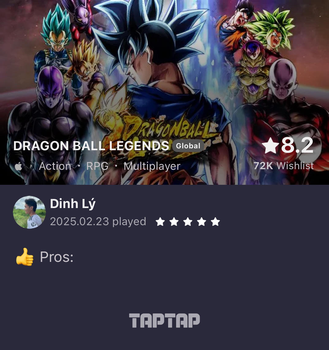 DRAGON BALL LEGENDS - Dinh Lý's Posts - TapTap