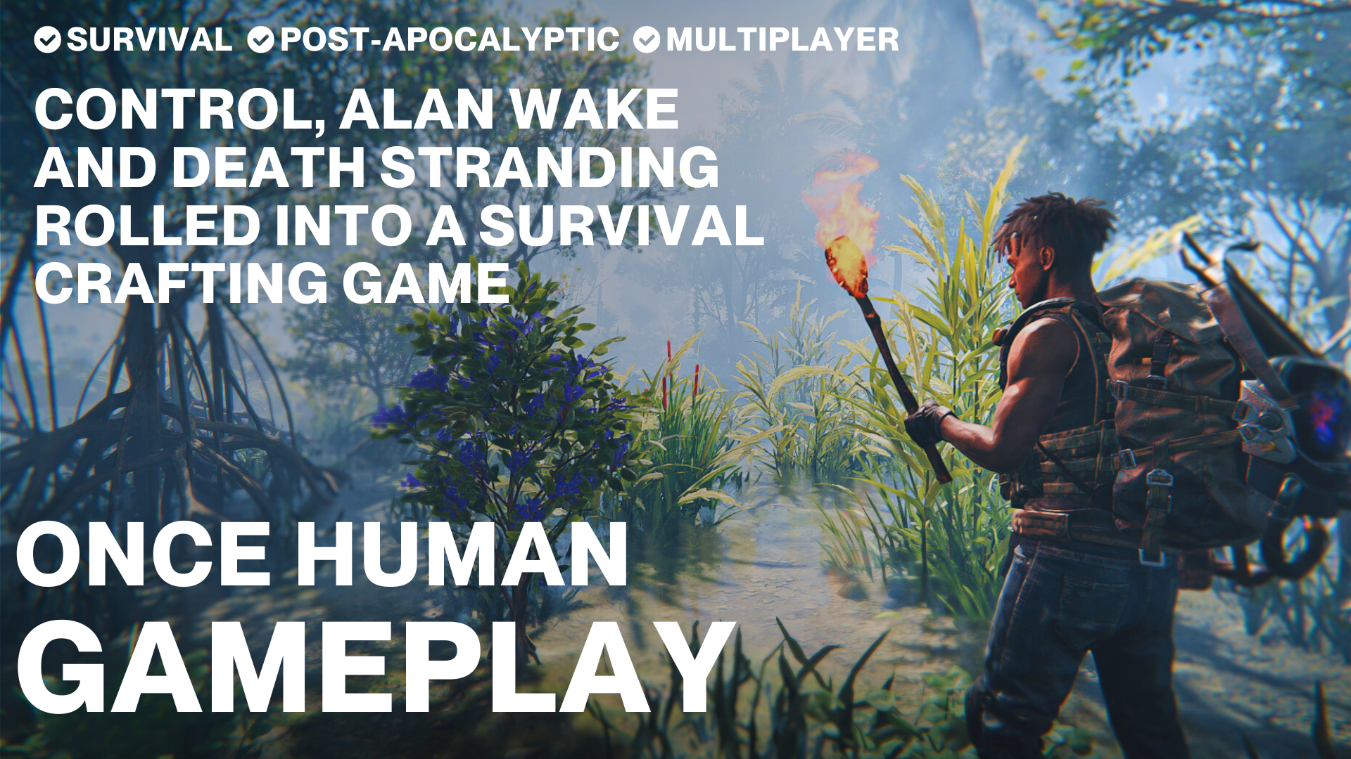 Control, Alan Wake, and Death Stranding rolled into a survival crafting game | Gameplay - Once ...