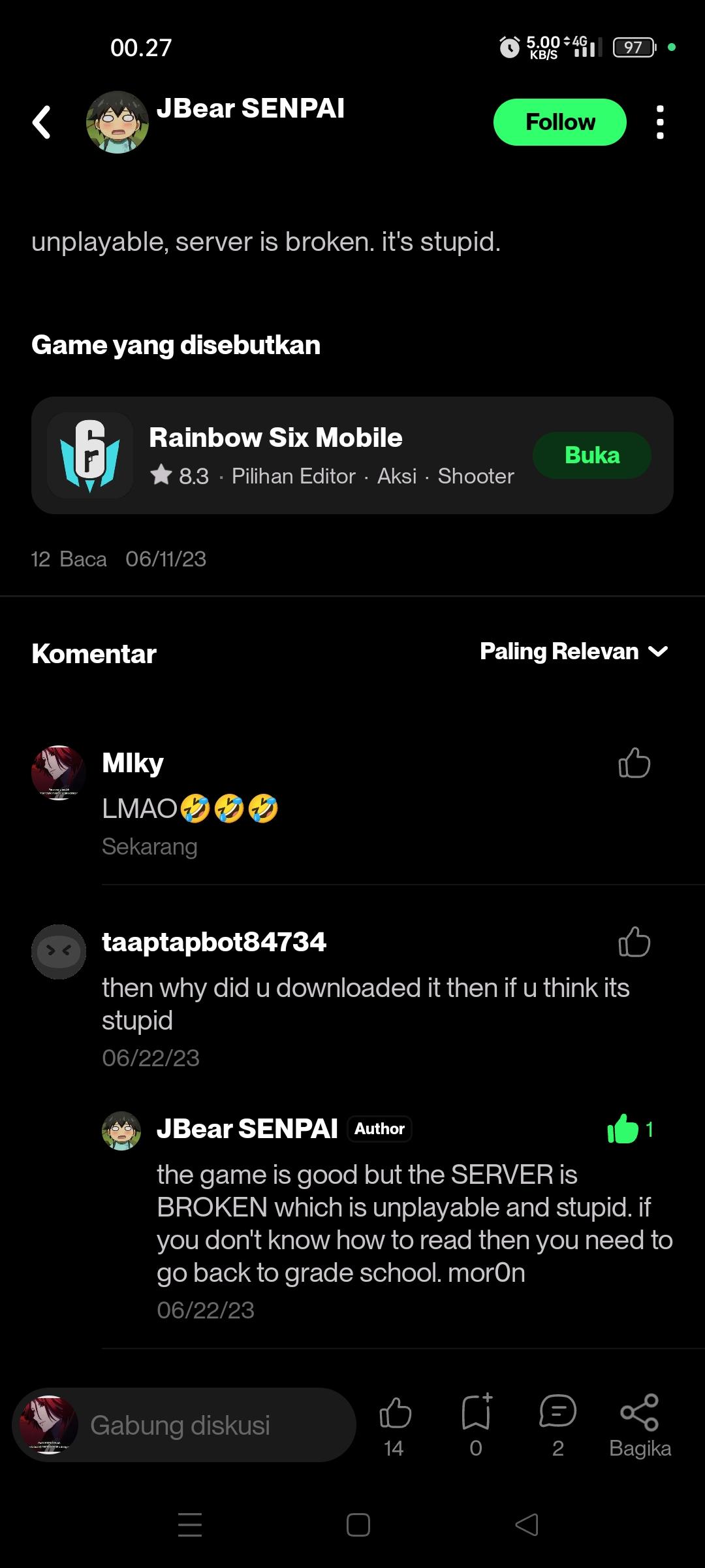 Rainbow Six Mobile - MIky's Posts - TapTap
