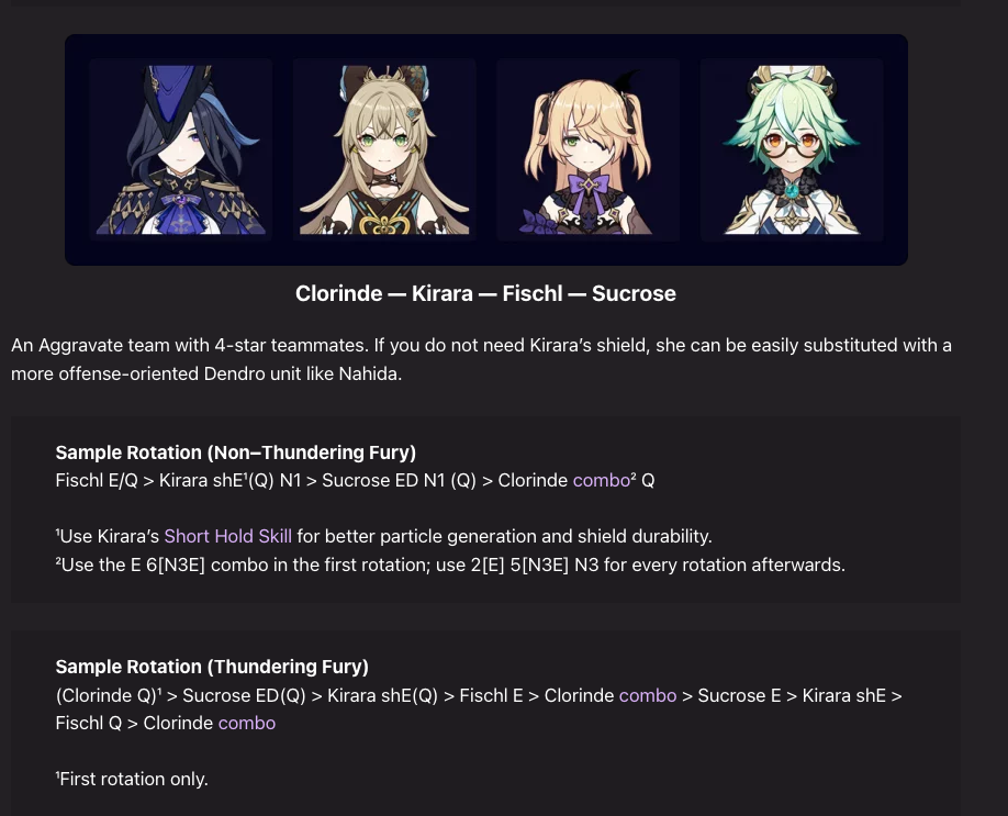 Clorinde Quick Guide - Genshin Impact - TapTap