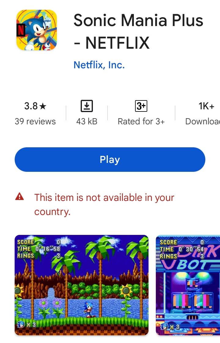 Sonic Mania Plus - NETFLIX - Infinite's Gaming's Posts - TapTap