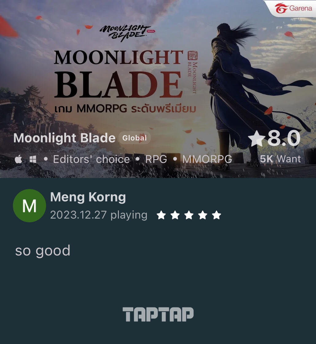 Moonlight Blade - Meng Korng's Posts - TapTap