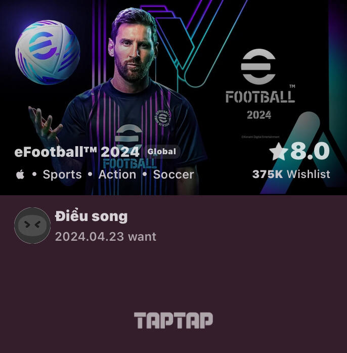eFootball™ 2024 - Điểu song's Posts - TapTap