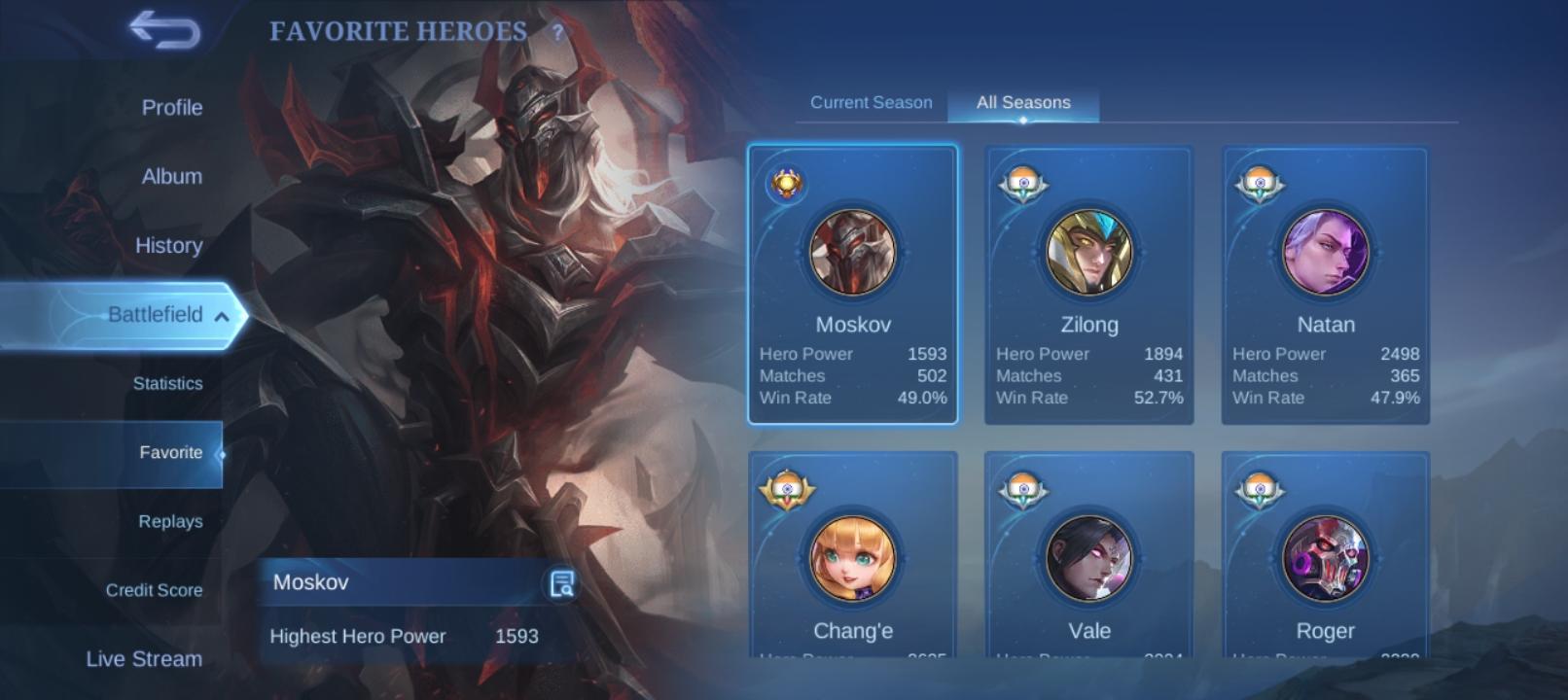 I am playing mlbb since last 5 years, if you add me in advance server ...