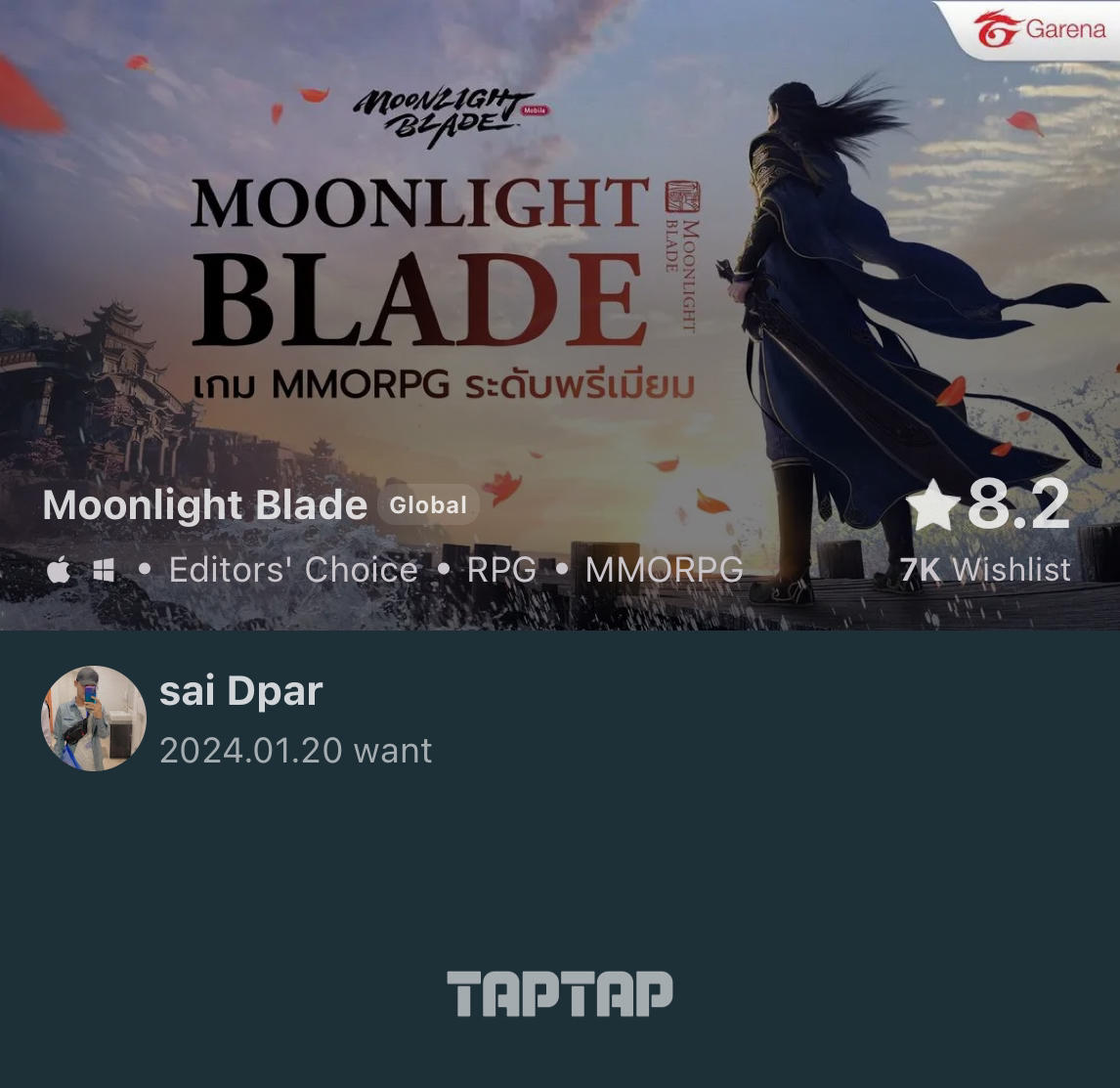 Moonlight Blade - sai Dpar's Posts - TapTap