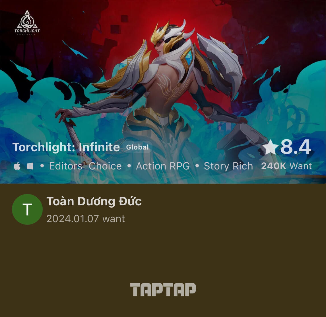 Torchlight: Infinite - Players' Reviews | TapTap