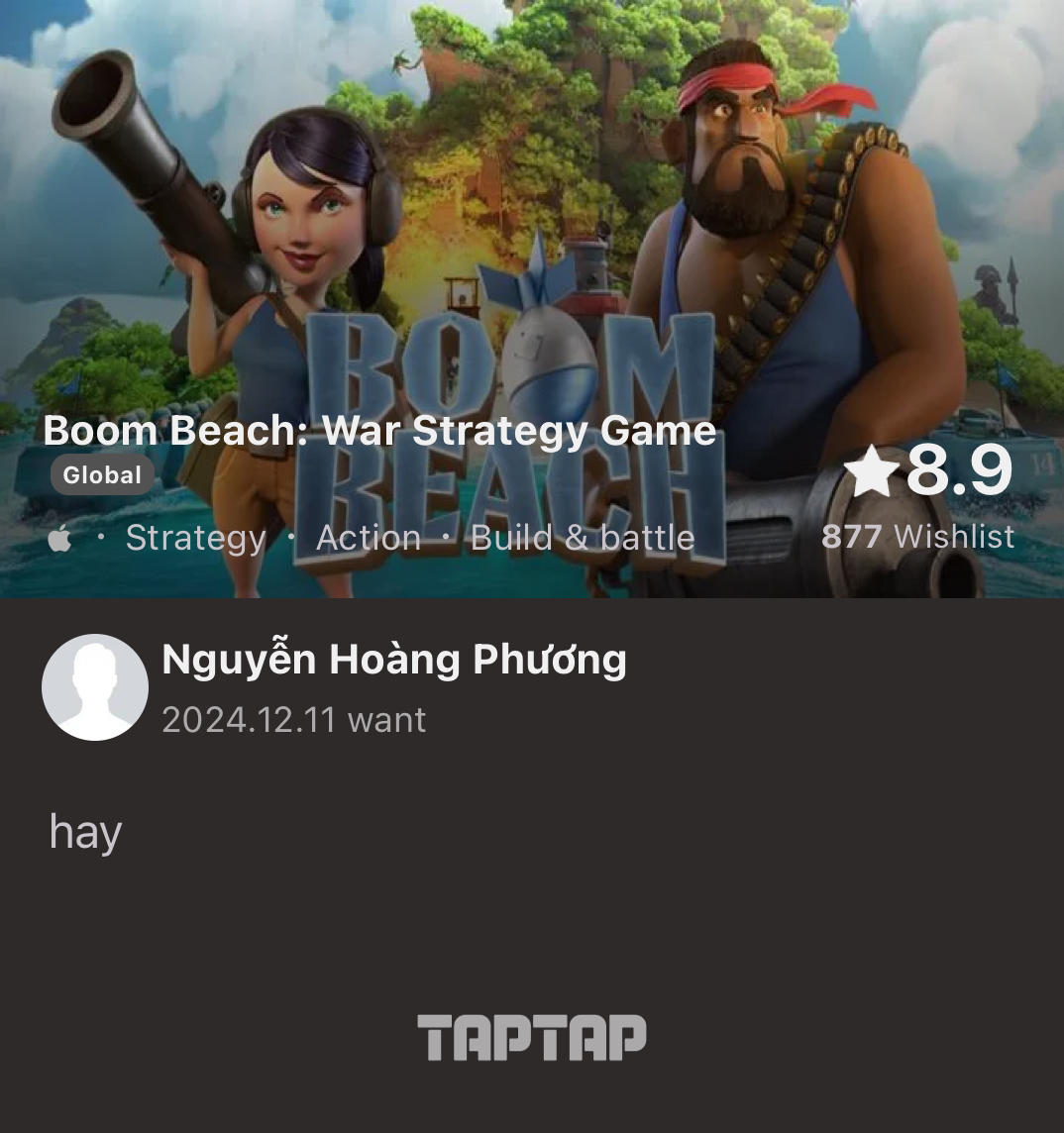 Boom Beach: War Strategy Game - Nguyễn Hoàng Phương's Posts - TapTap