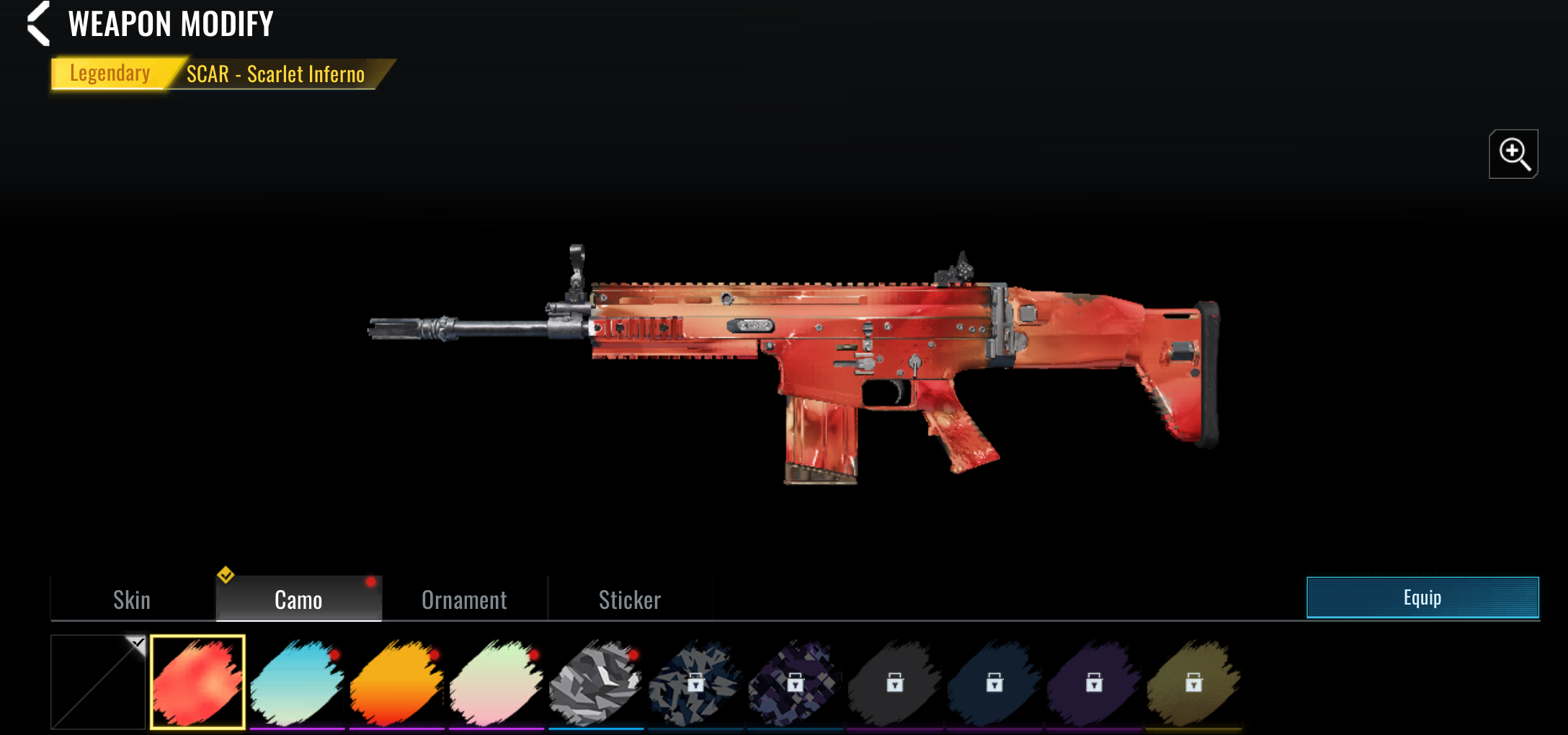 To Get LEGENDARY SCAR–L SCARLET INFERNO Skin In Blood Strike Click On ...