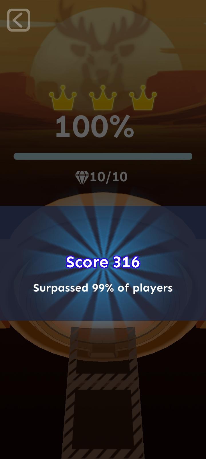 I Have 316 Score In (Rolling Sky) "Westland" (Weekly Match) ⭐️⭐️⭐️⭐️-Rolling Sky - TapTap