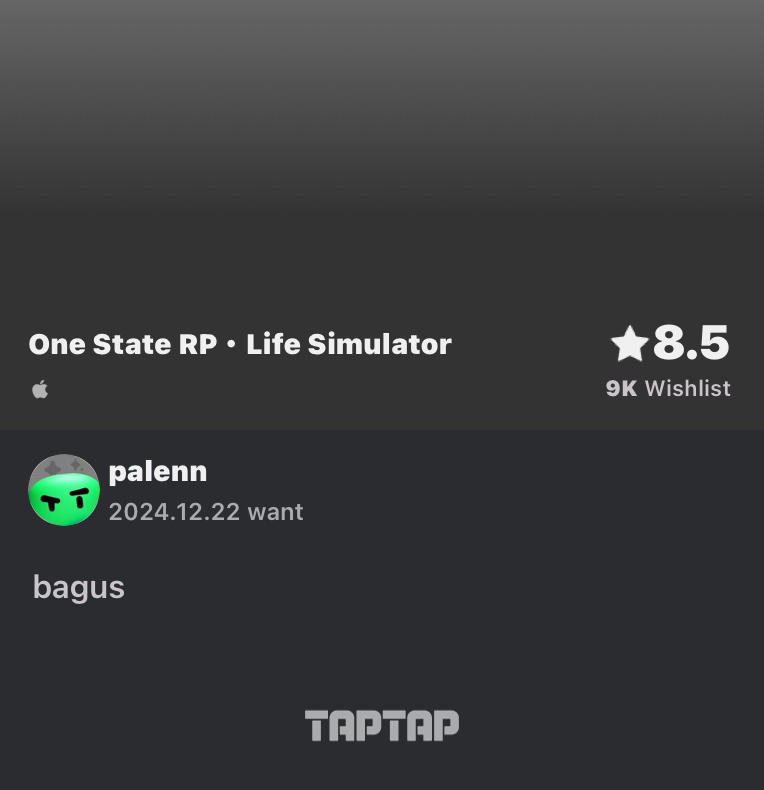 One State RP・Life Simulator - palenn's Posts - TapTap