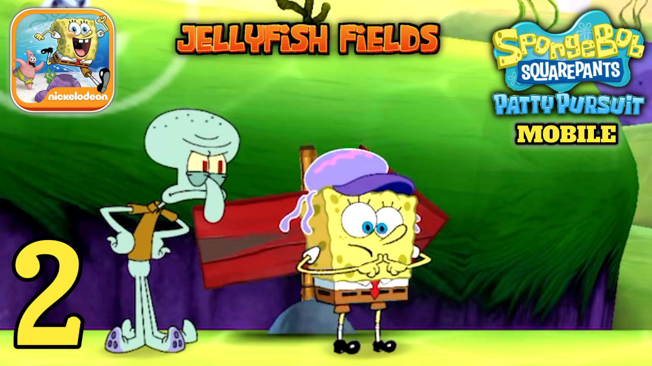 SpongeBob: Patty Pursuit - JELLYFISH FIELDS - Mobile Gameplay - IOS ...
