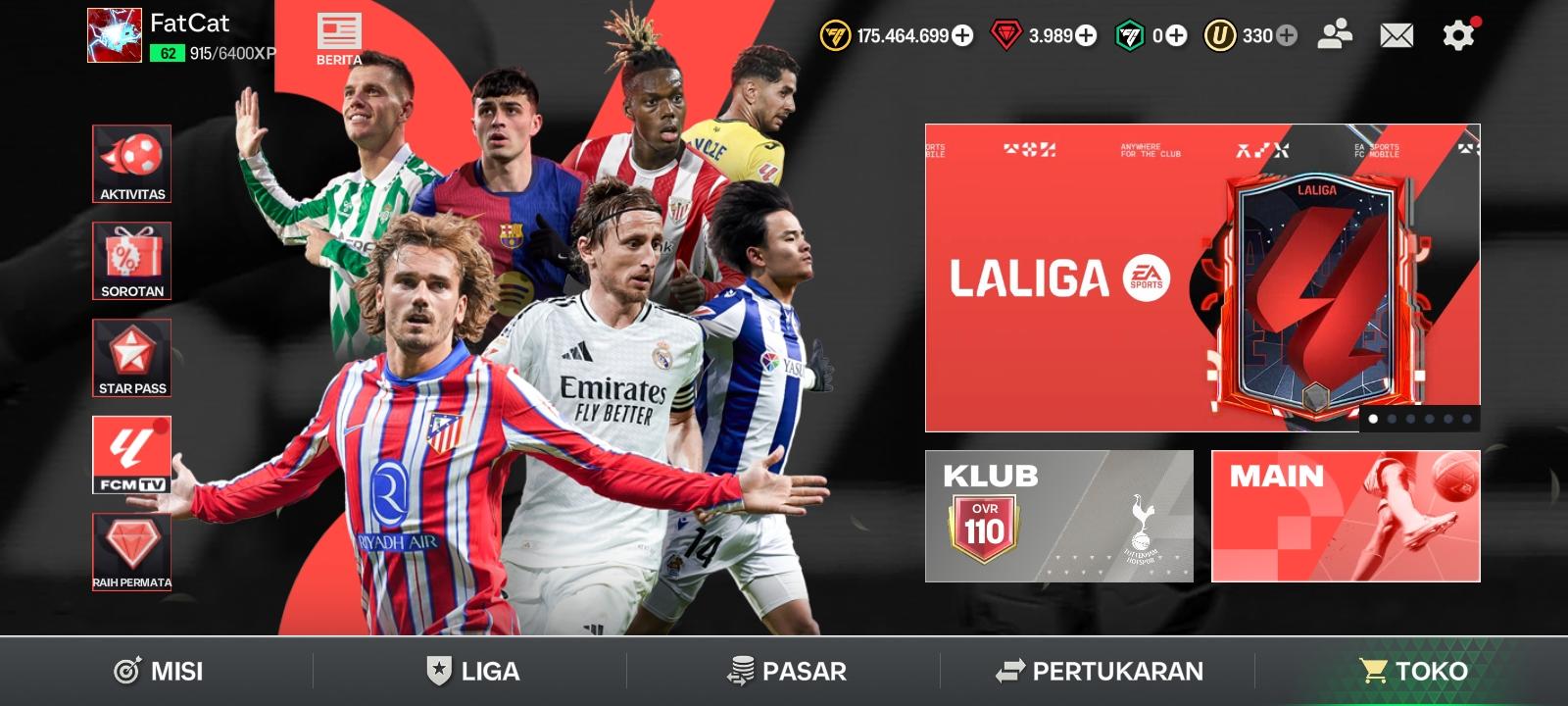 FC MOBILE Lobby Full Red - EA SPORTS FC™ MOBILE - TapTap