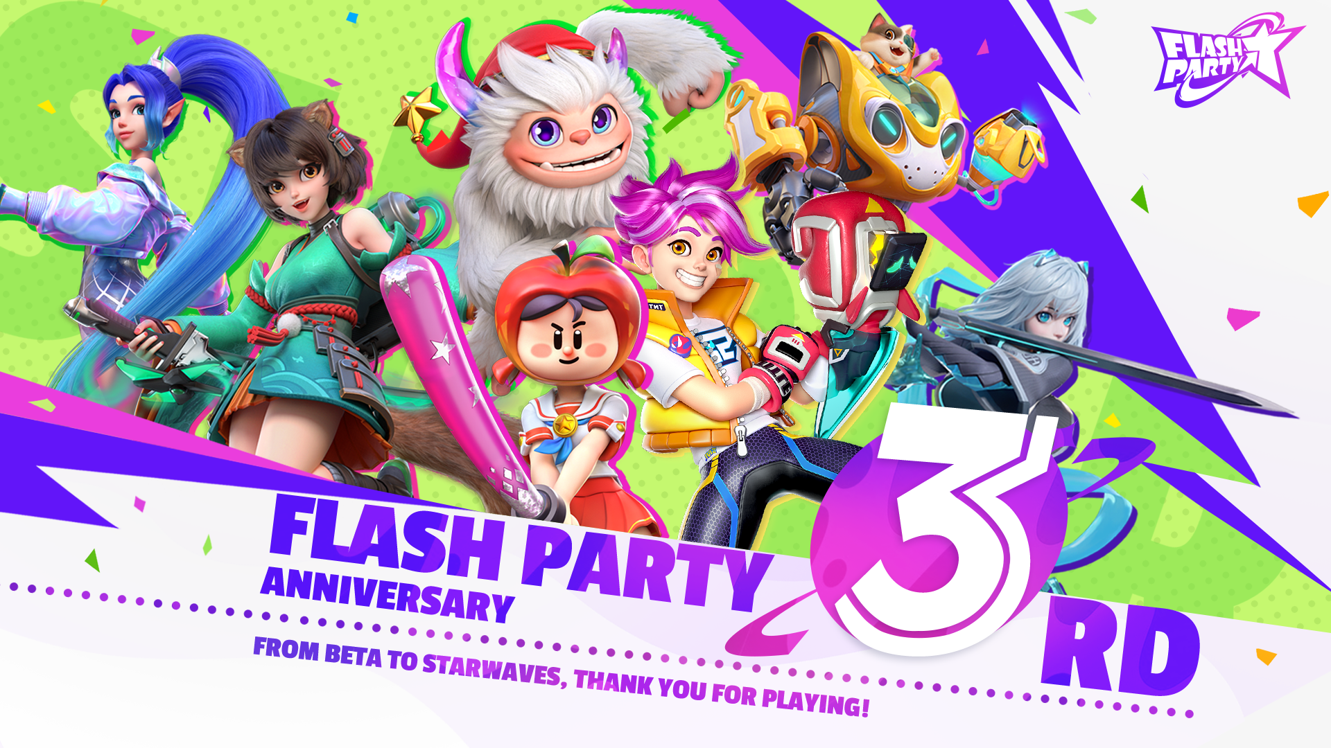 The Flash Party's third anniversary celebration has begun! - Flash Party - Flash Party (PC) - TapTap