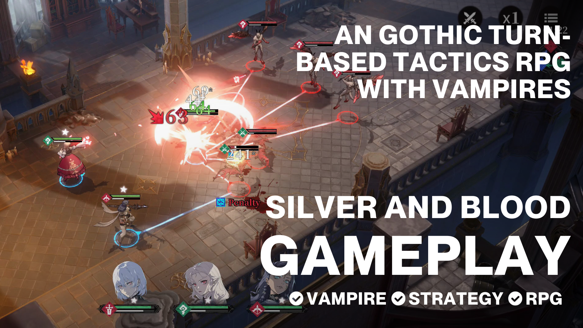 An upcoming gothic turn-based tactics RPG with vampires | Gameplay - Silver and blood - Silver ...