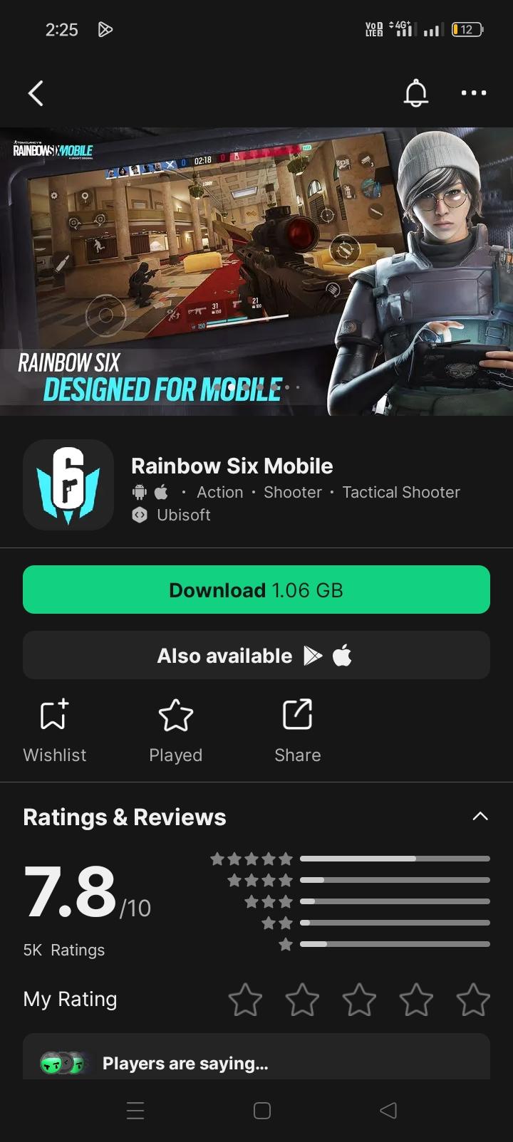A year later they did it... - Rainbow Six Mobile - TapTap