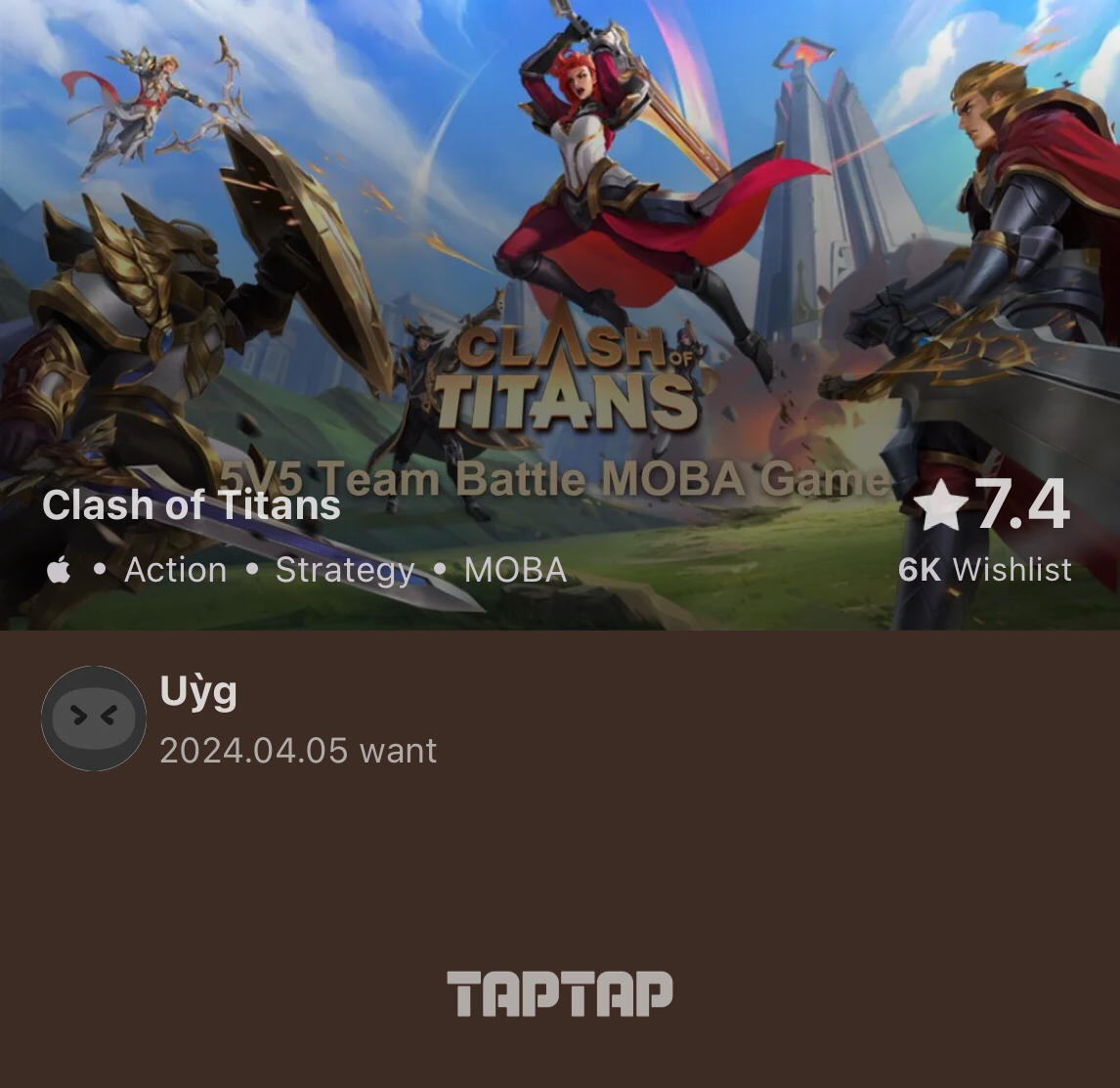 Clash of Titans - Uỳg's Posts - TapTap