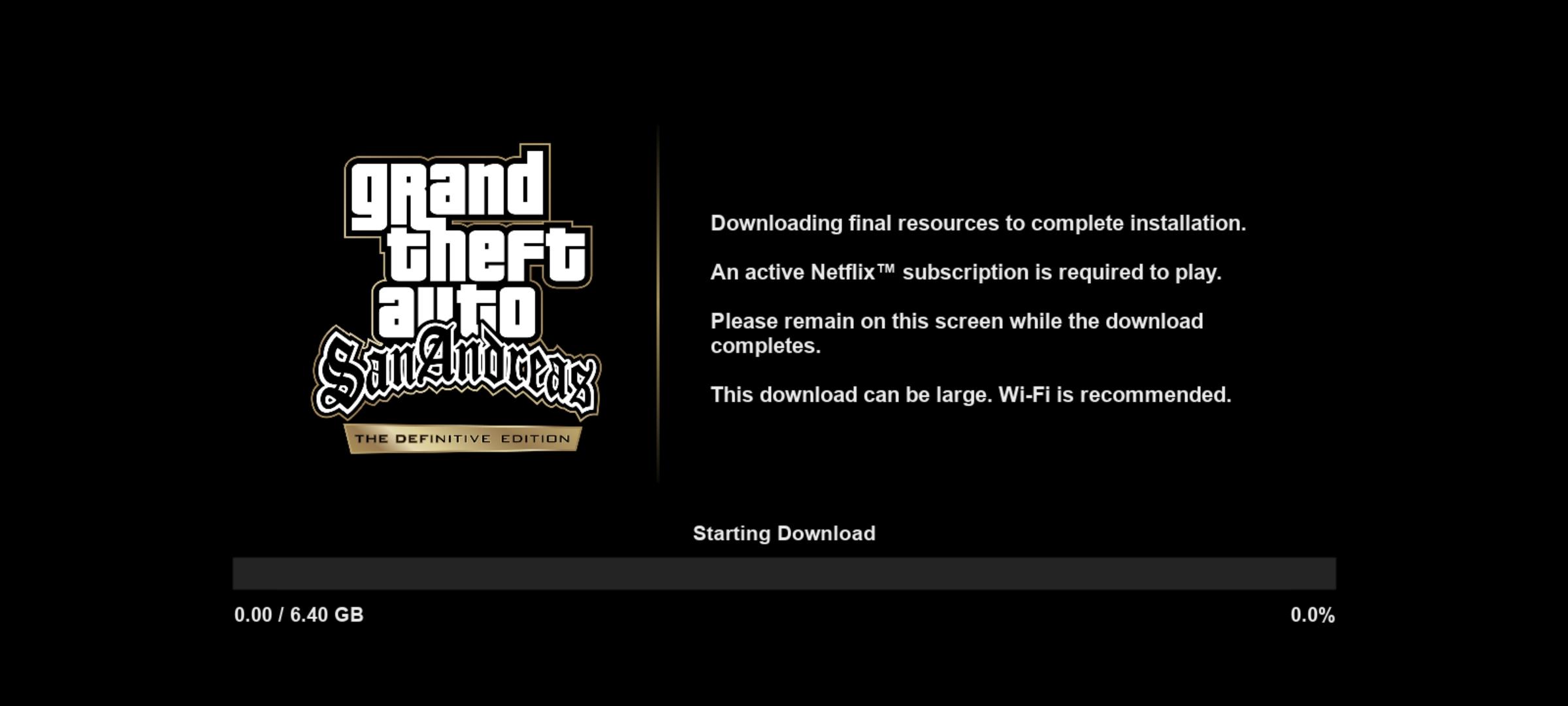 GTA San Netflix - GTA: San Andreas – NETFLIX - TapTap