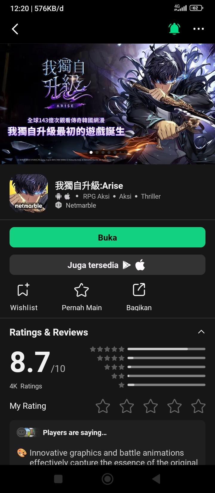 Why i can't update the game? - Solo Leveling:Arise - TapTap