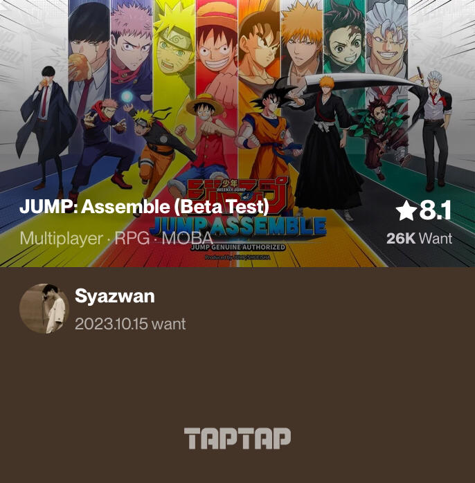 JUMP: Assemble (Beta Test) - Syazwan's Posts - TapTap