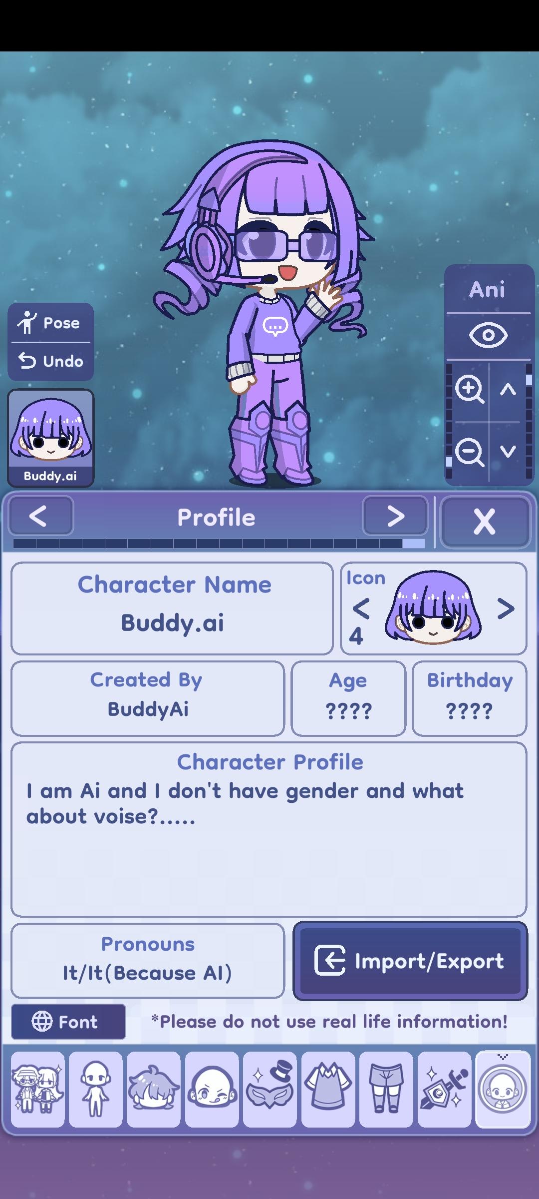 New Character🤩🤩. I can make from AIs to REAL HUMAN (It's just OC) - TapTap