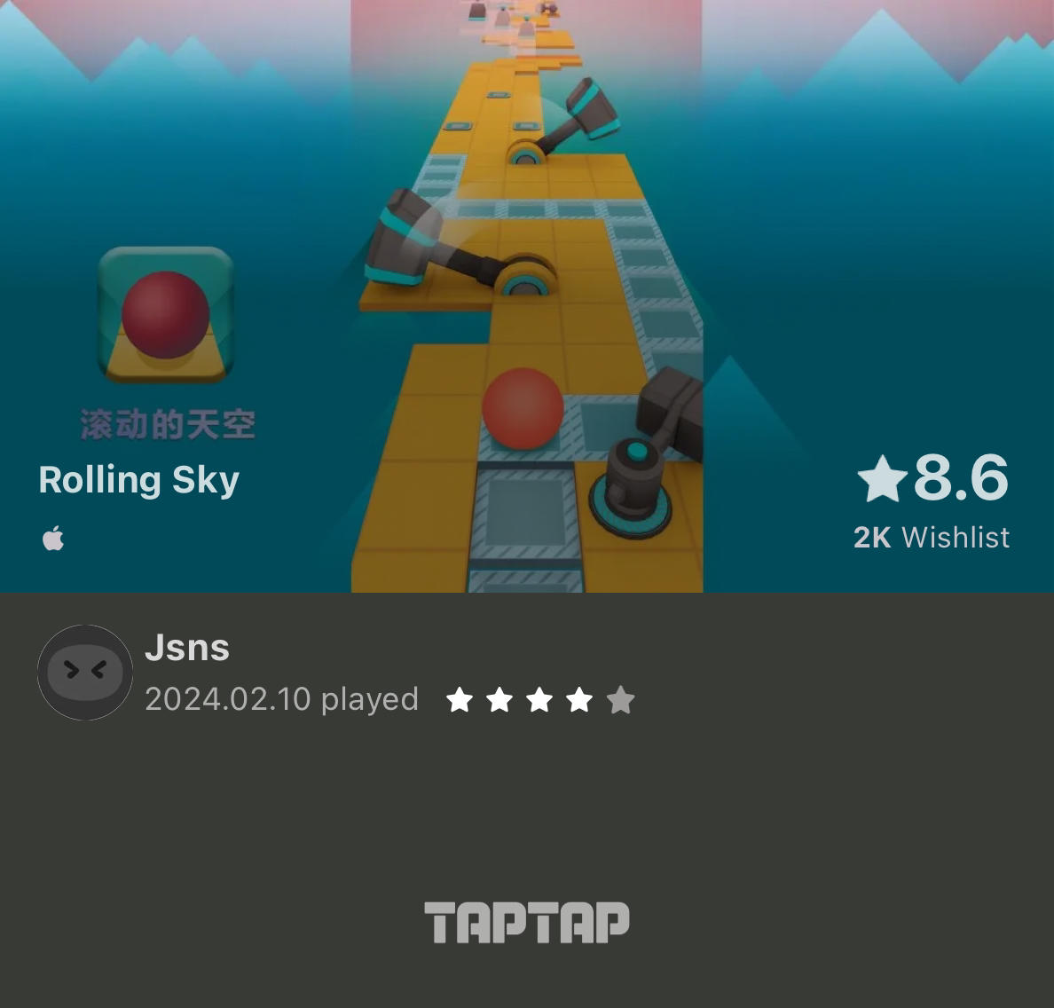 Rolling Sky - Jsns's Posts - TapTap