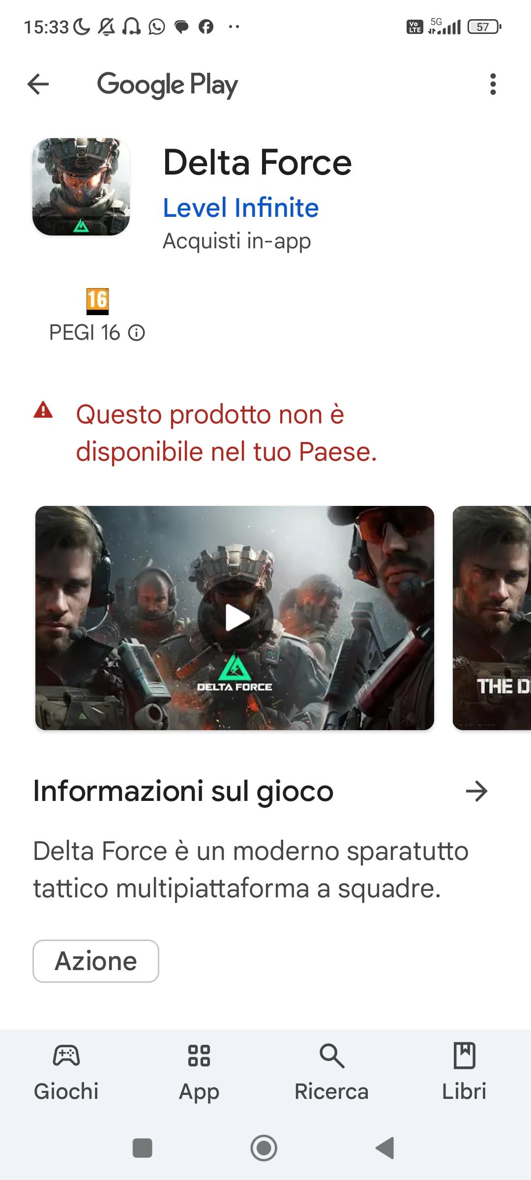 Delta Force: Hawk [ This product is not available in your country: Italy ] 🤬 | Android - Delta ...