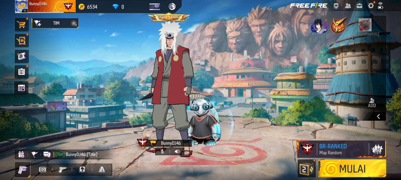Jiraiya bundle in loby konoha - free fire - Free Fire MAX - Free Fire - TapTap