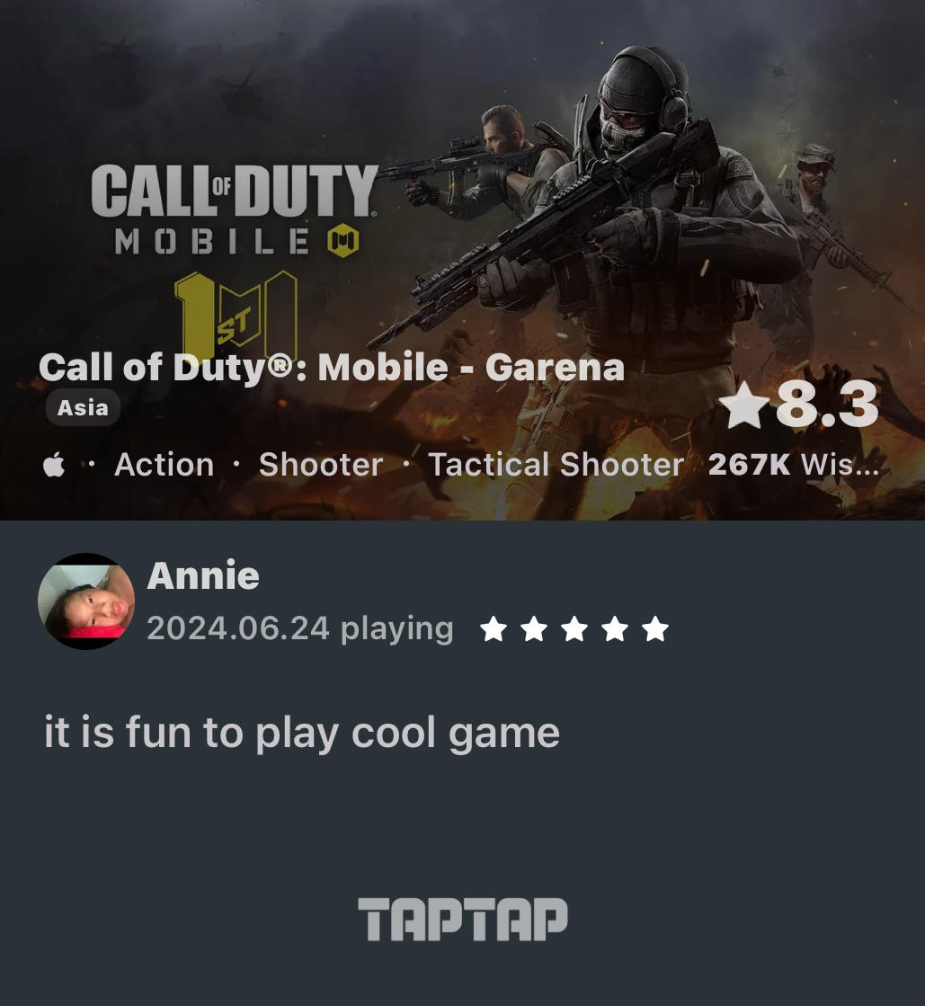Call of Duty®: Mobile - Garena - Annie's Posts - TapTap