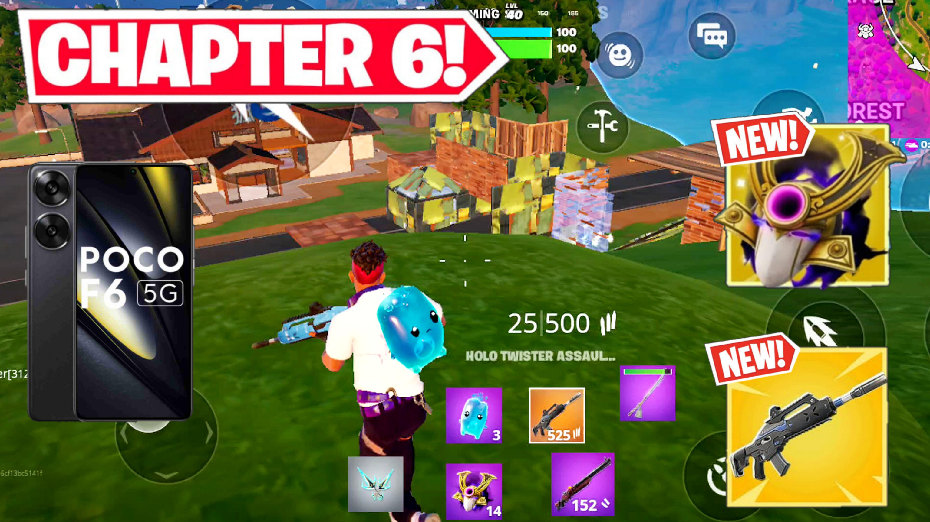 Fortnite Mobile Chapter 6 Gameplay on Poco F6 | Adamas | Android Gaming ...