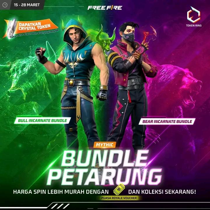 Two fighter Bundles, Bull Incarnate Bundle & Bear Incarnate Bundle - Free Fire MAX - Free Fire ...