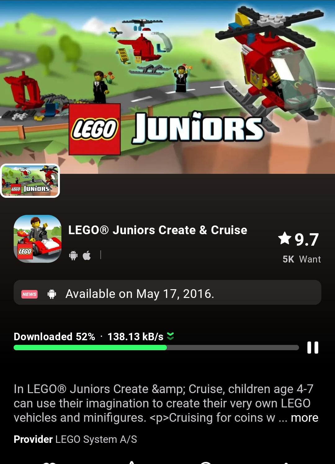 LEGO® Juniors Create & Cruise - System's Posts - TapTap