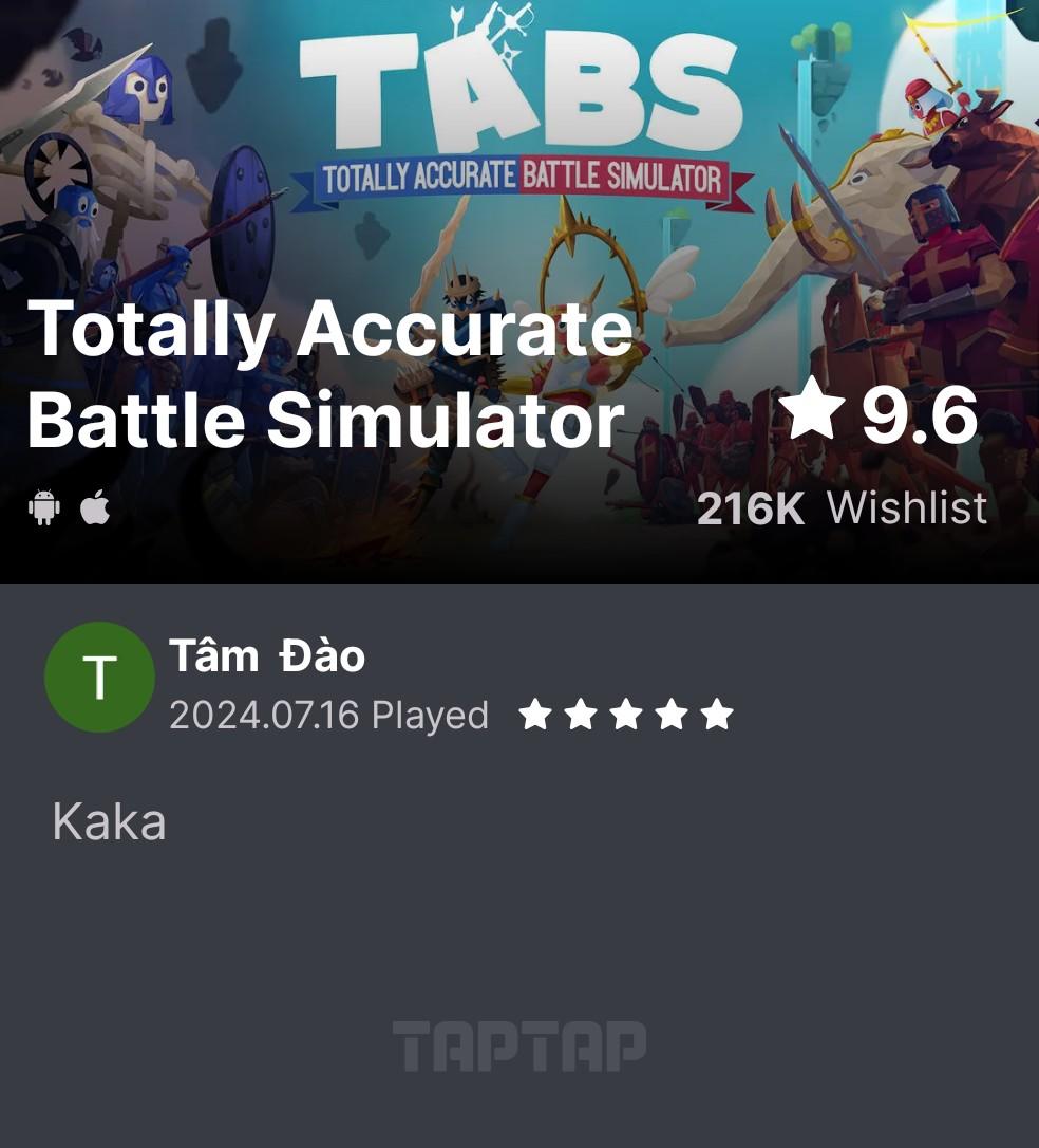 Totally Accurate Battle Simulator - Tâm Đào's Posts - TapTap