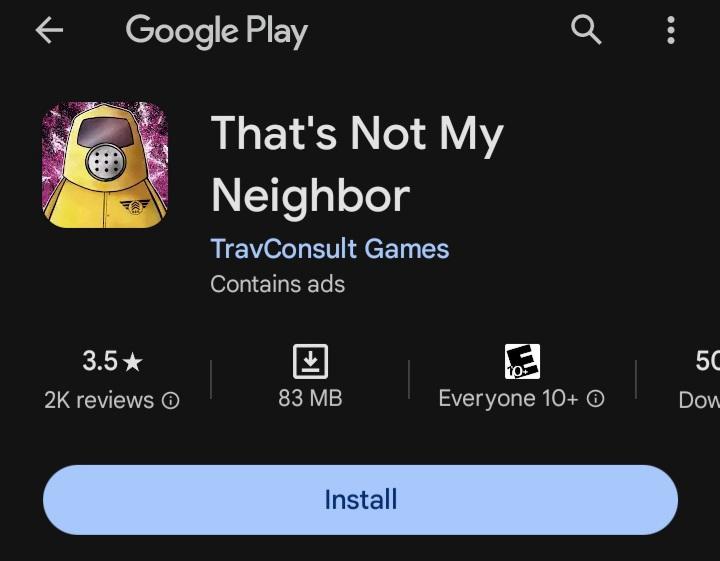 That's Not My Neighbor - gabe's Posts - TapTap