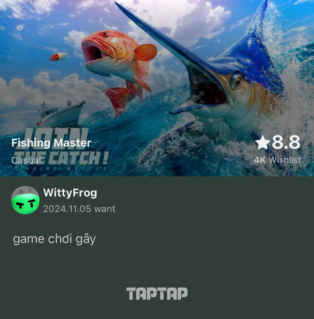 Fishing Master - WittyFrog's Posts - TapTap