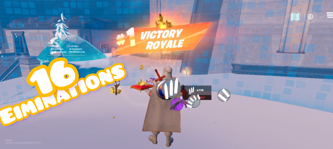 CROWNED VICTORY ROYALE! 16 eliminations Gameplay. no edit. unranked ...