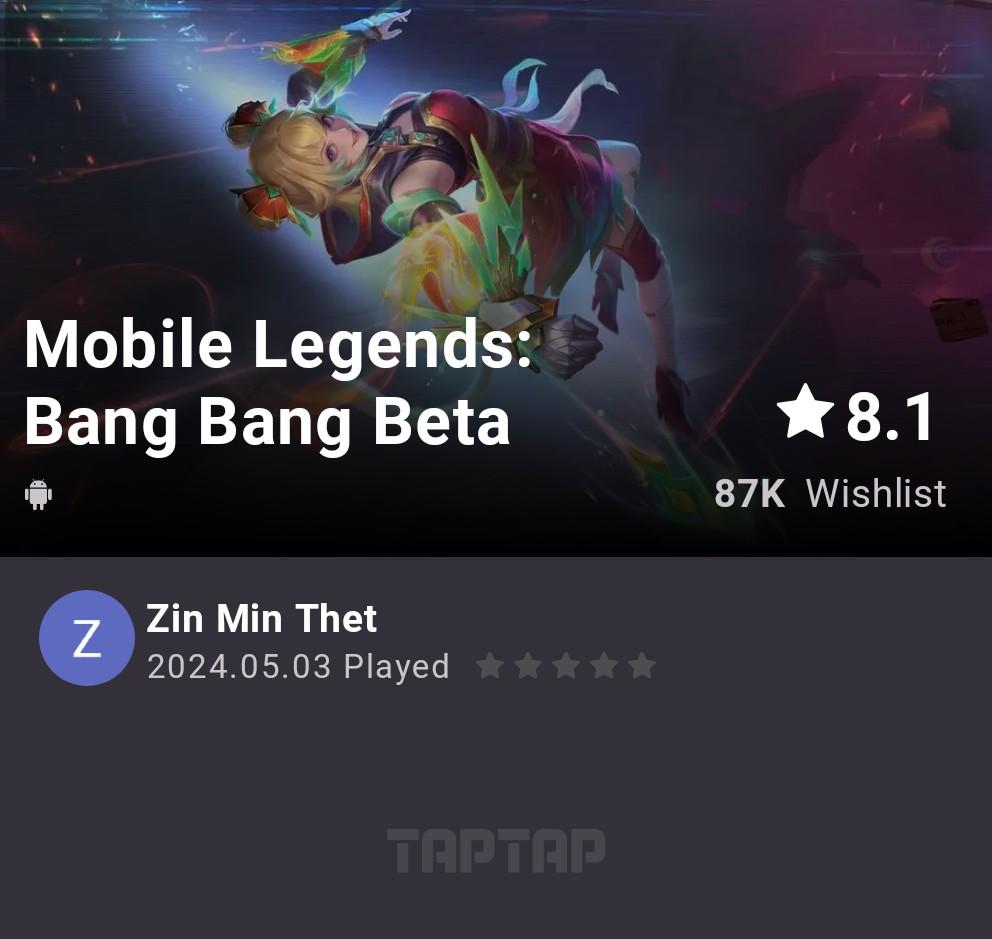 Mobile Legends: Bang Bang Beta - Zin Min Thet's Posts - TapTap