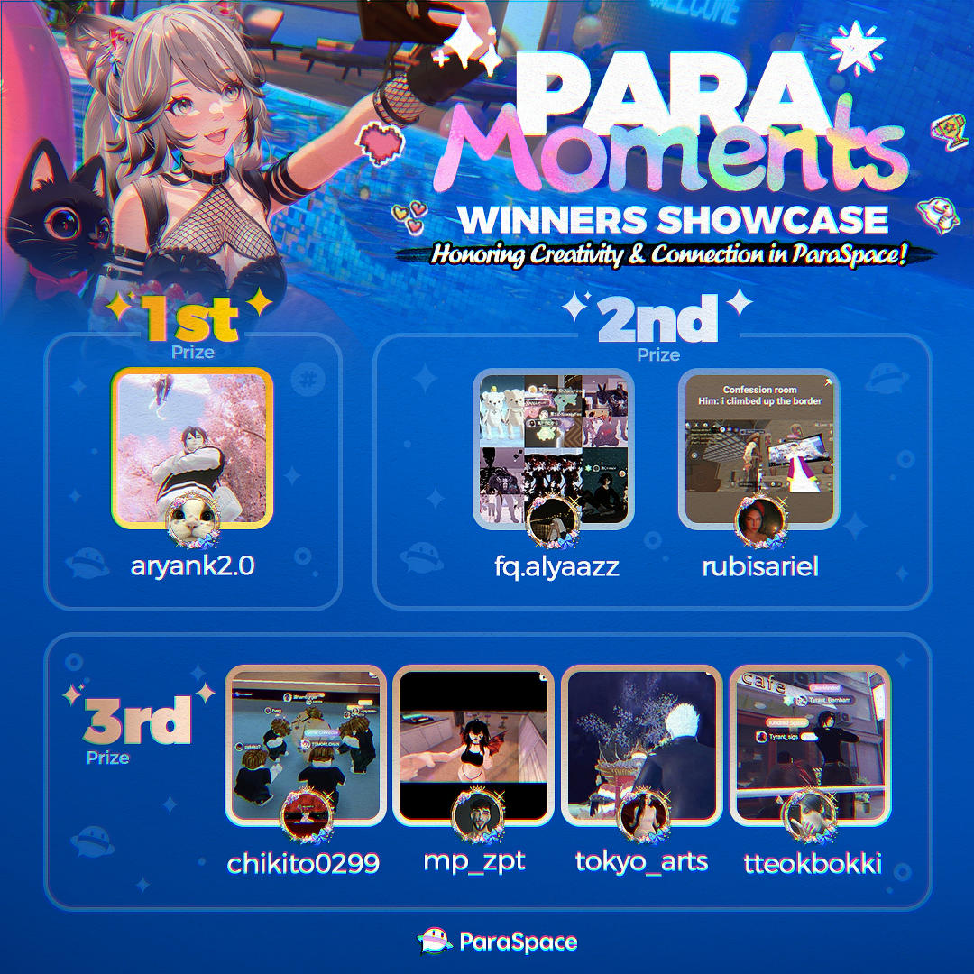 🏆 ParaSpace ParaMoments Event Winners Announced 🏆 - ParaSpace - TapTap