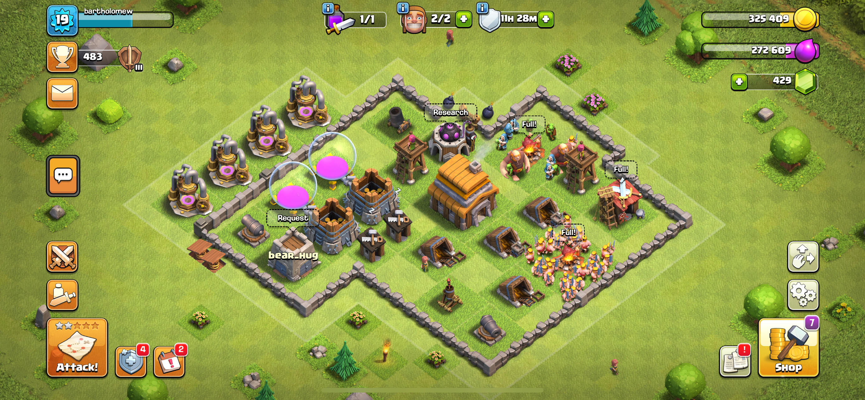 This my coc base i think i could improve more on it - Clash of Clans - TapTap